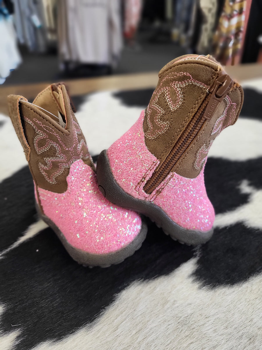 ROPER INFANT GIRLS' GLITTER SPARKLE WESTERN BOOTS - ROUND TOE ...